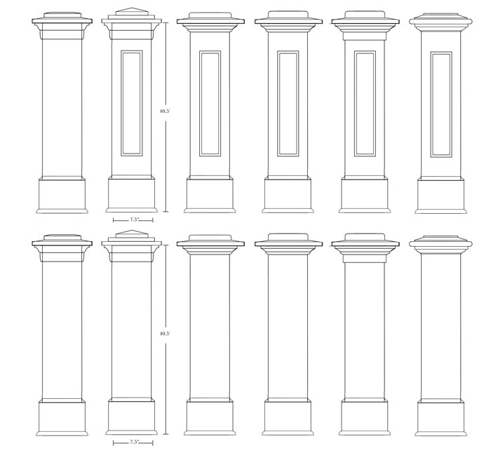 Front porch with newel posts « EDGEWATER WOODWORK